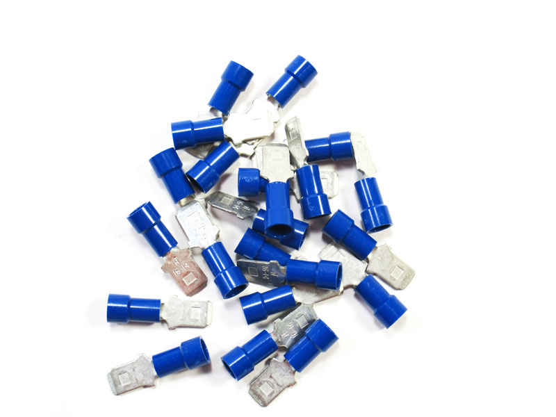 1/4" Male Insulated Vinyl Blue Quick Disconnect: SpendLessAutoParts